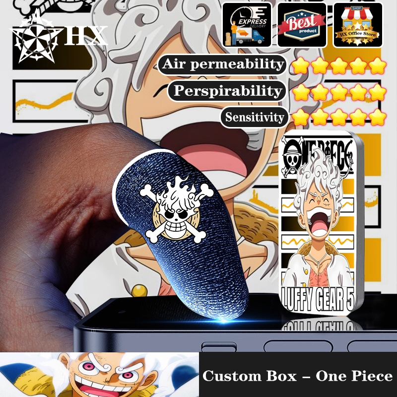 HX One Piece Luffy Nika Form Logo E-Sports Game Finger Cot Suitable for ...