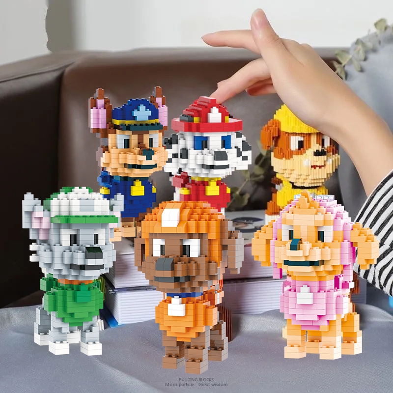 Educational Assembled Building Block Toys Paws Character Build | Shopee ...