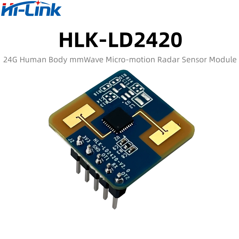 Hi-Link 24G Human Body mmWave Micro-motion Radar Sensor Module with Low Cost HLK-LD2420 Human ...