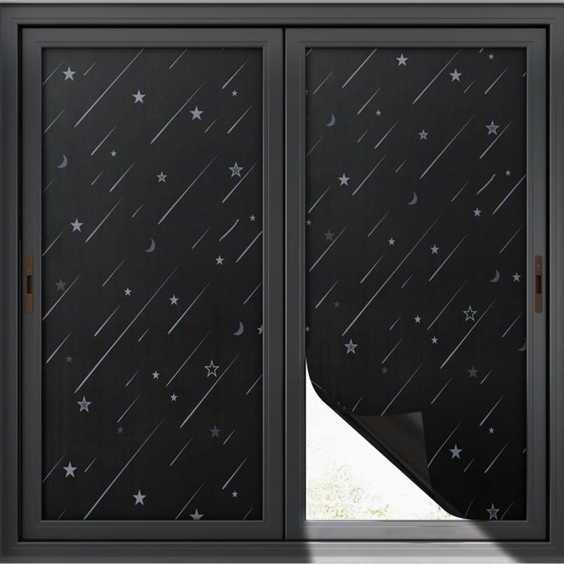 Black Glass Sticker Window Decal Self-adhesive Sunscreen Heat ...