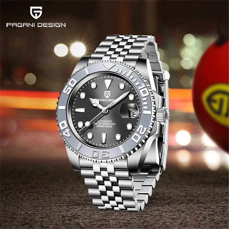 PAGANI DESIGN 2024 New Automatic Watch For Men NH35 Movement Ceramic ...
