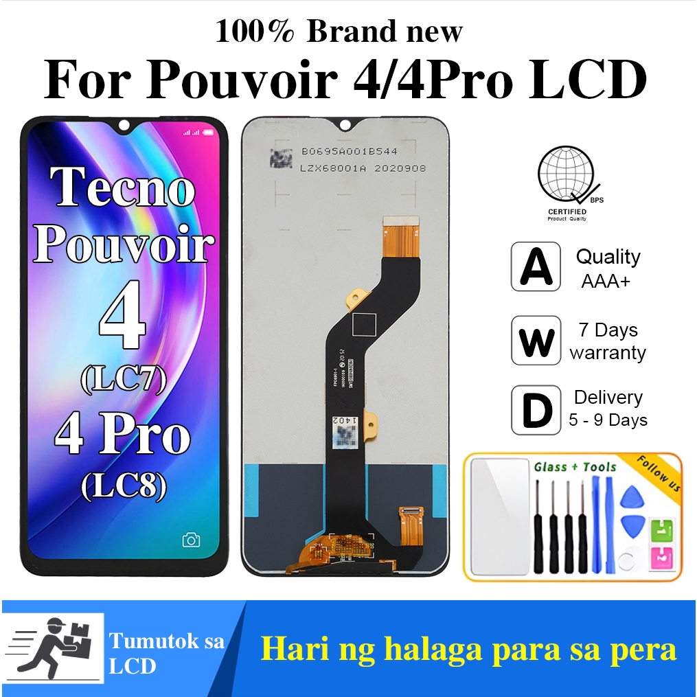 For Infinix Tecno Pouvoir 4 Pouvoir 4 Pro LC7 LC8 LCD Digital Touch ...