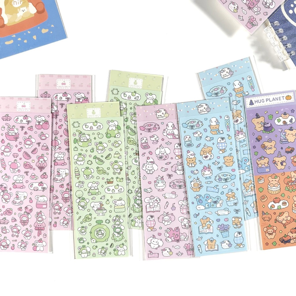 Korean Cute Cartoon Graffiti Style Dog Stickers Hand Account Star Photo ...