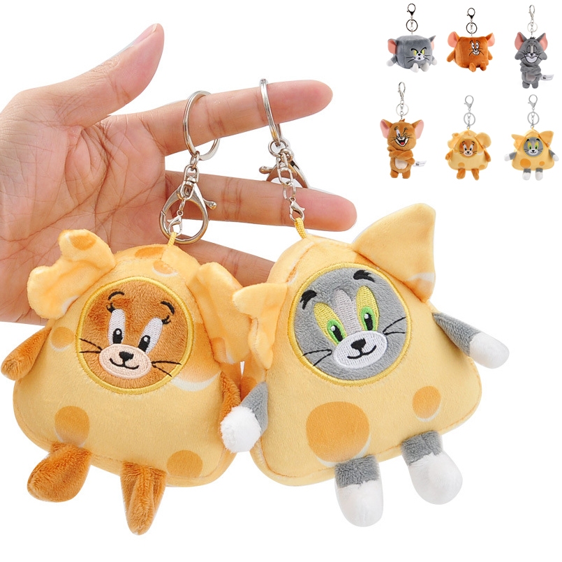 Tom and Jerry Key plush doll key chains Plush cartoon metamorphotic ...
