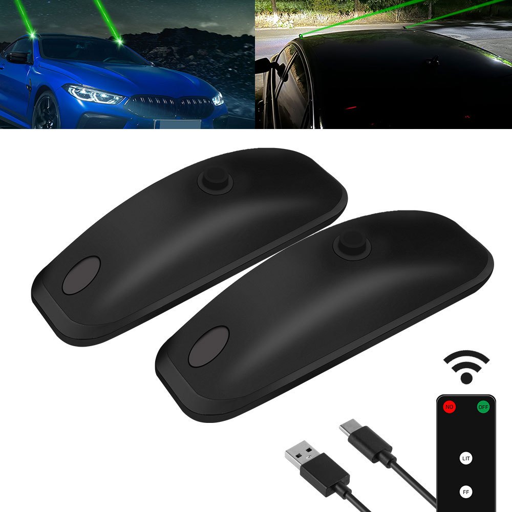 2PCS Car Anti-fatigue Warning Remote Pilot Light Anti-rear-end ...