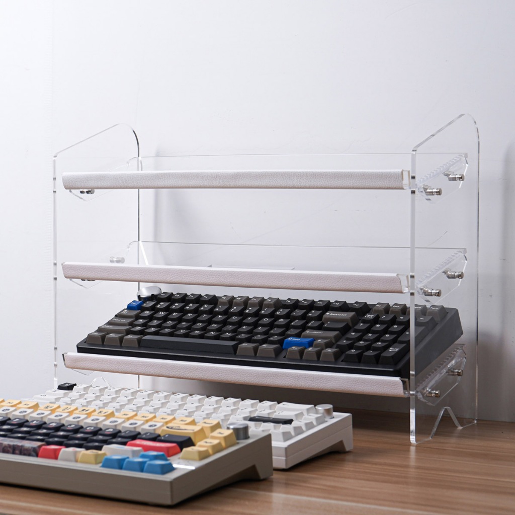 three-layer acrylic Transparent Clearly large stand display rack ...