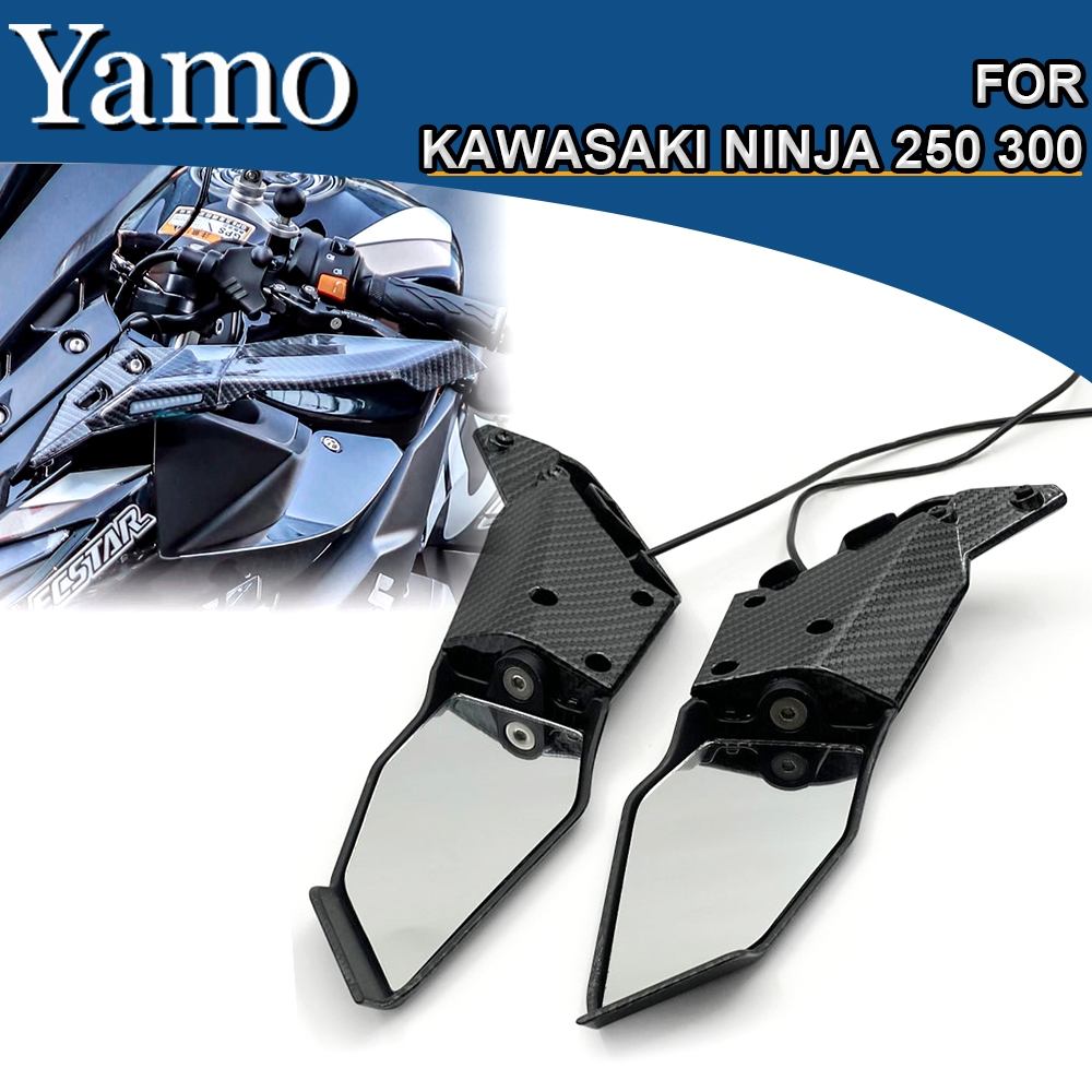 For Kawasaki NINJA 250 300 H2 ZX6R ZX636 ZX10R Motorcycle Rearview ...