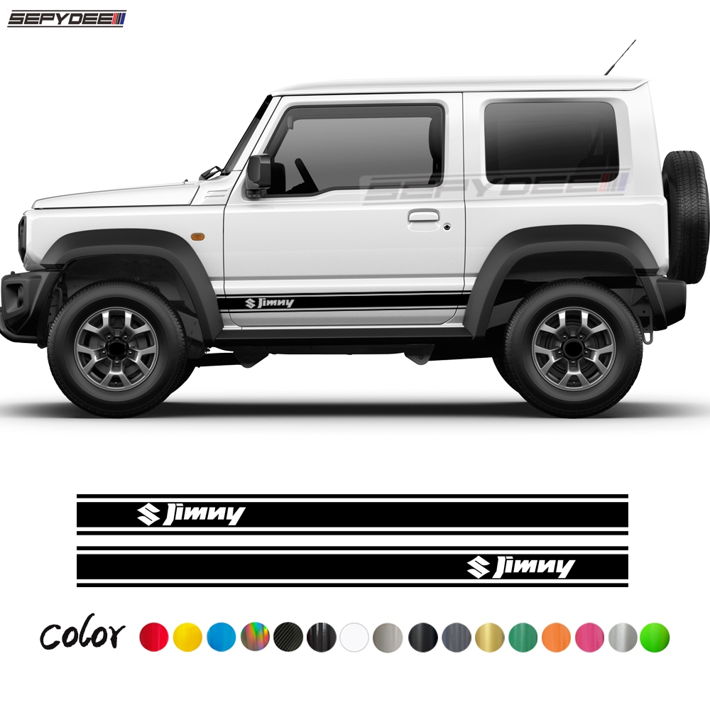 [Ready Stock] 2Pcs For Suzuki Jimny Logo Graphics Car Door Side Skirt ...