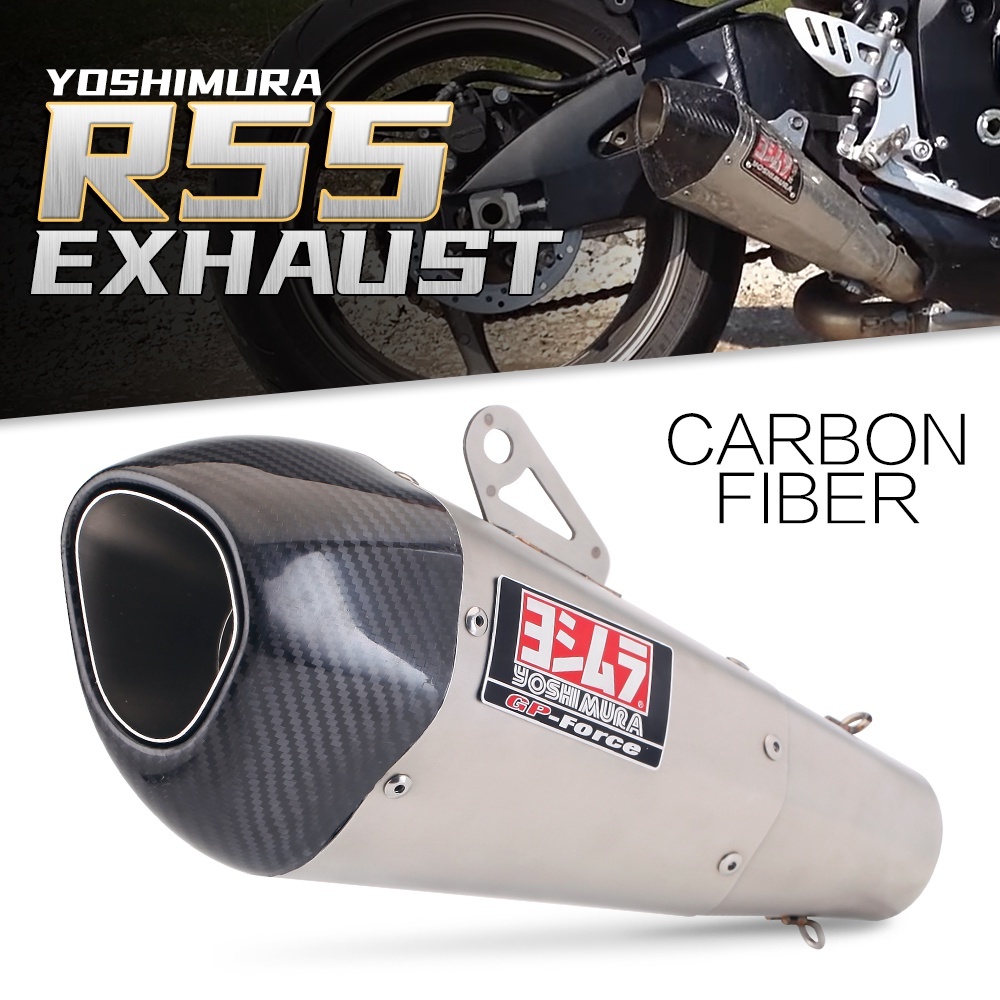 Yoshimura R55 Universal MT09 Z250 ZX6R Z900 GSX250 NINJA400 Motorcycle Modified Exhaust Muffler ...