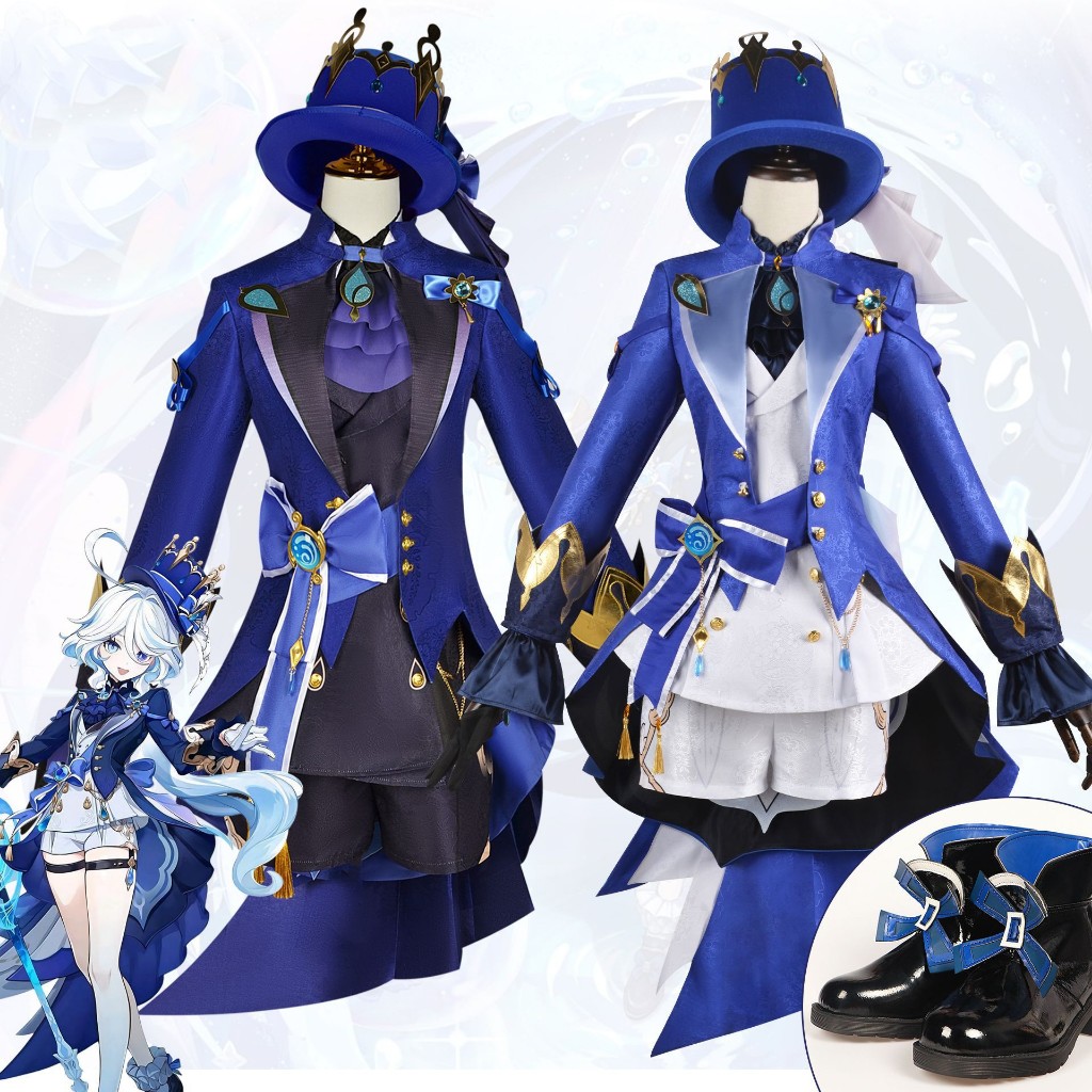 【Ready Stock】Furina Cosplay Costume Game Genshin Impact Focalors ...