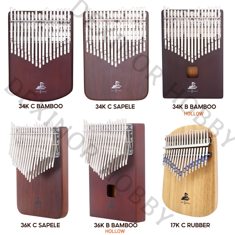 Chill Angels Kalimba 36 34 25Keys Chromatic Professional Half-tone ...