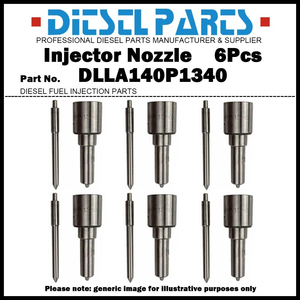 6x Diesel Fuel Injector Nozzle Tips DLLA140P1340 for Cummins 6CT 8.3L ...