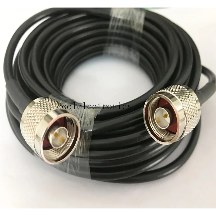 30m / 50m RG58 Coaxial Cable N male to N male connector RF Adapter 50-3 Coax Cable 50ohm ...