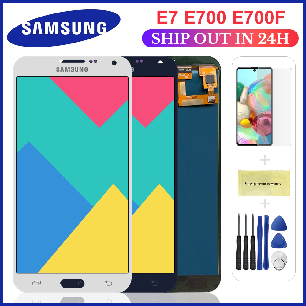 For Samsung Galaxy E7 E7000 LCD Display Touch Screen Digitizer For Samsung E7009 E700F E700H/DD ...