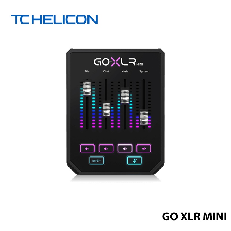 TC-Helicon GO XLR MINI USB audio interface / mixer for Livestreamer ...