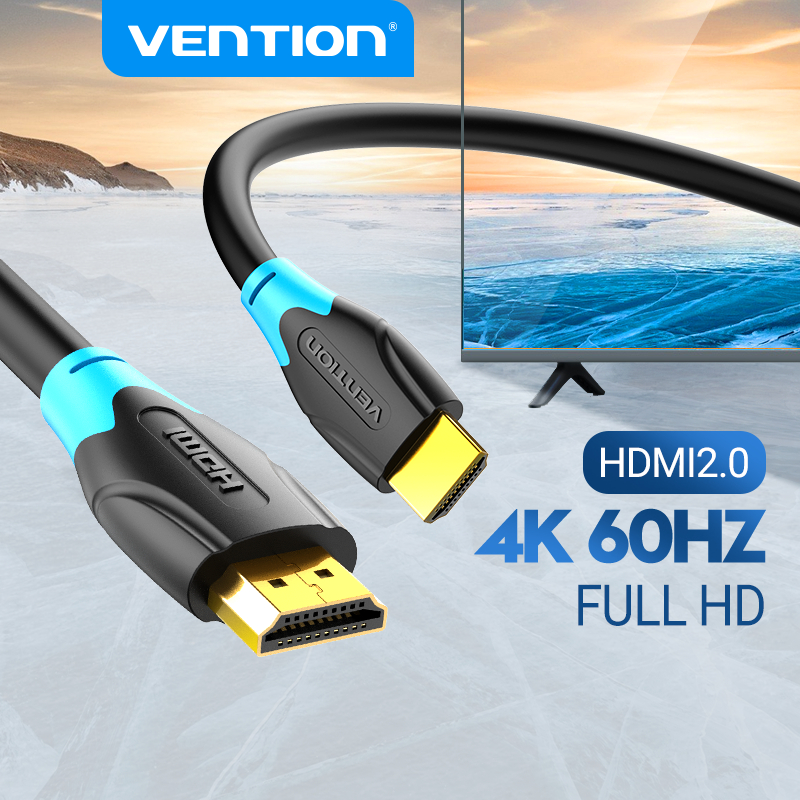 Vention HDMI Cable 4K 60Hz 2.0 High Speed 18Gbps Video Cable Adapter HDCP 2.2 ARC Ethernet ...