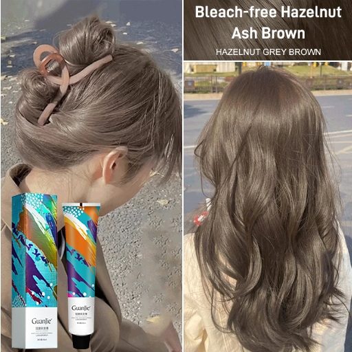 Spot special price 【Plant formula anti-aging hair dye】 Hazelnut gray ...