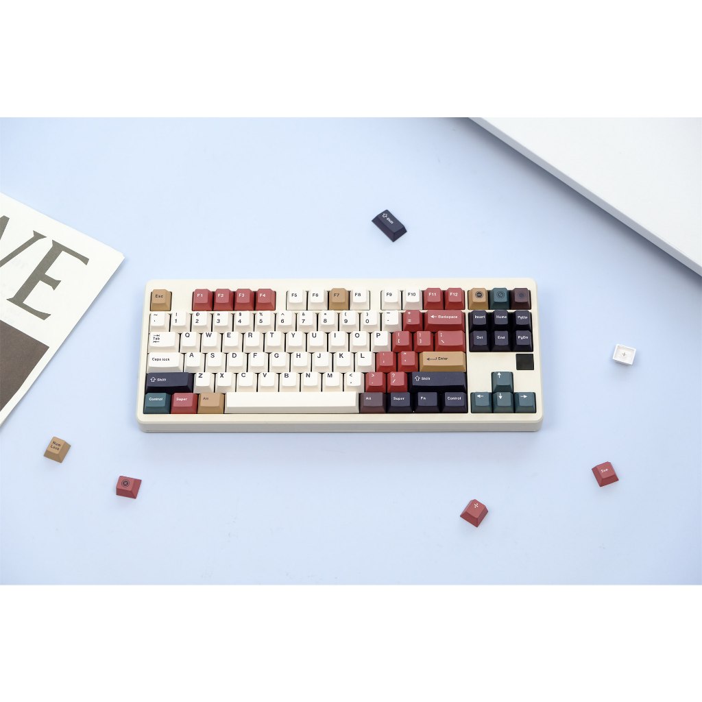 GMK Mixed lights keycaps, 129 Keys keycaps Cherry Profile DYE-SUB ...