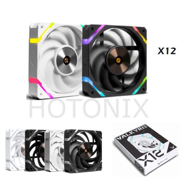 VALKYRIE X12 S12 V12F 120mm fan regular reverse wind fan for PC cases ...