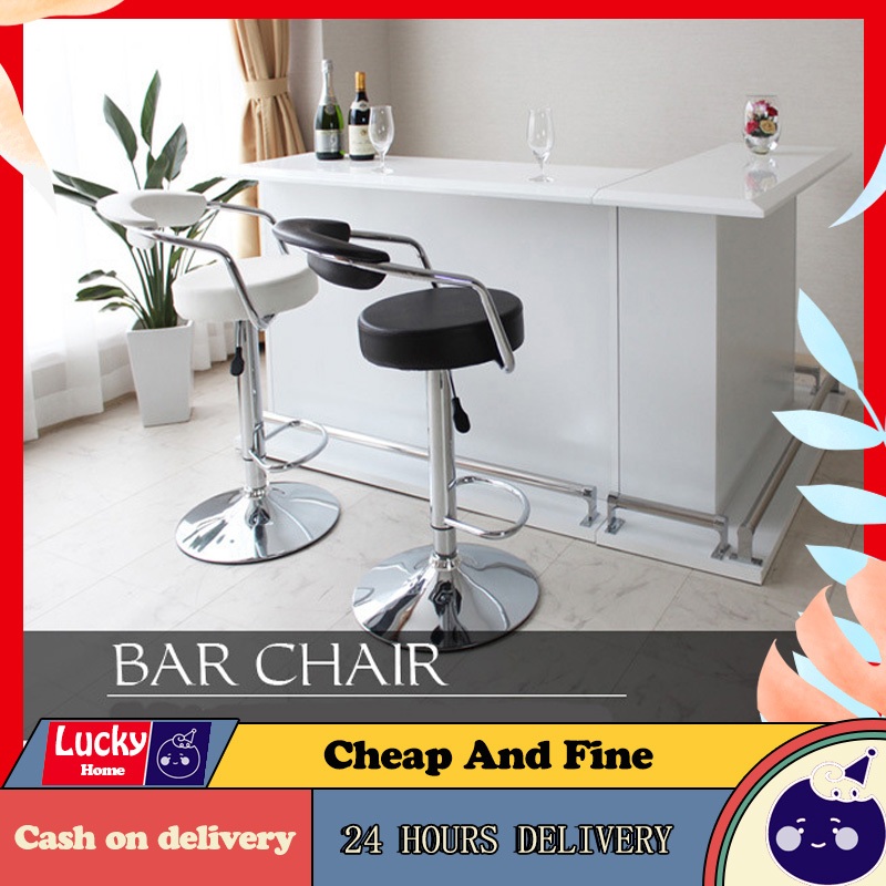 【Free Shipping】2PCS Bar Stools Family High Chair, Milk Tea Shop Coffee ...