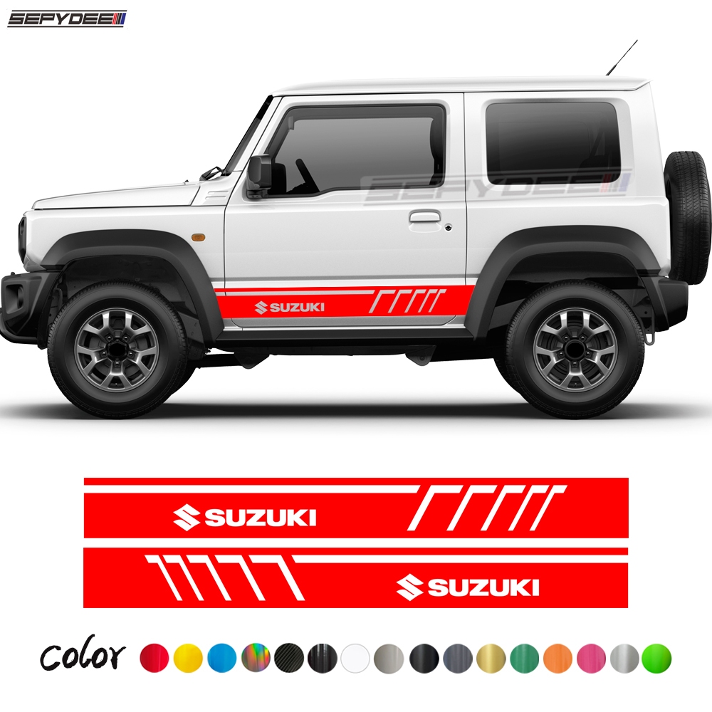 [Ready Stock] 2Pcs For Suzuki Jimny Logo Graphic Car Body Door Side ...