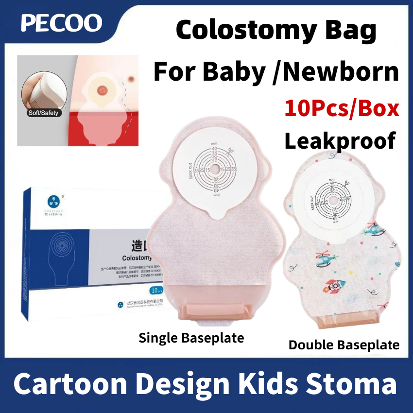 10Pcs Colostomy Bag Drainable one-single System Ostomy Bag for Baby ...