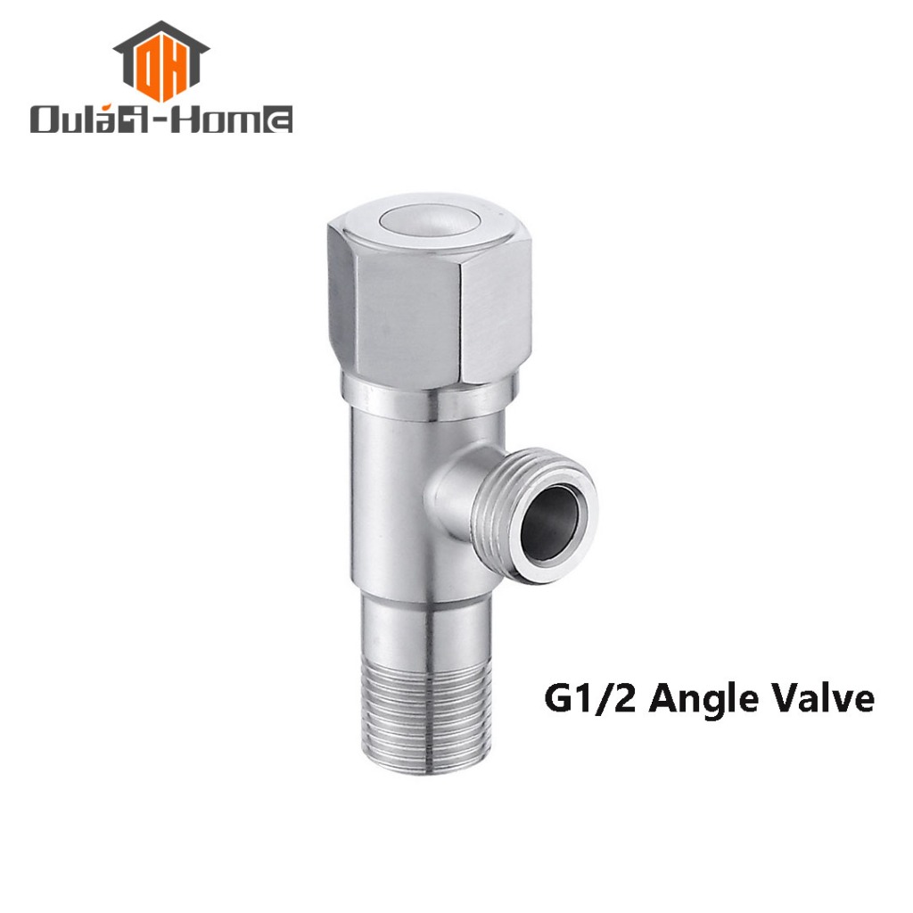 Oulai-Home 304 Stainless Steel Bathroom Thickened G½ Angle Valave and ...