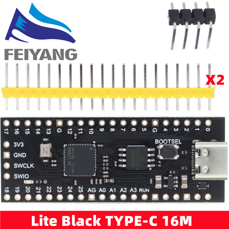 Raspberry Pi Pico lite Board 4MB / 16MB RP2040 TYPE-C / MICRO Dual-Core ...