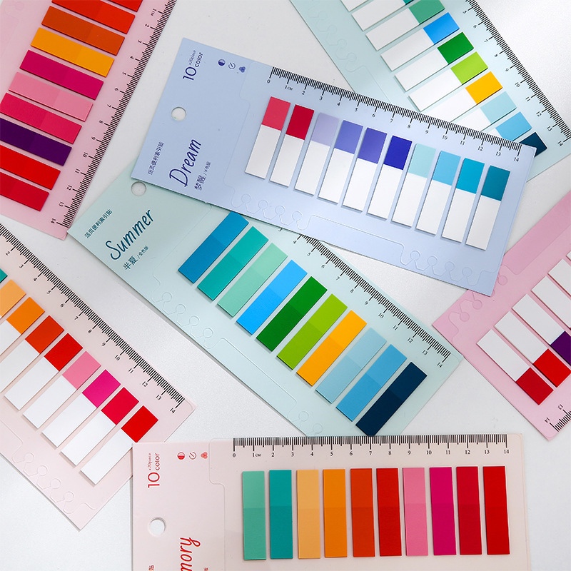 Candy Color Sticky Pad Label Sticker Marker Signs Sticky Note Index ...