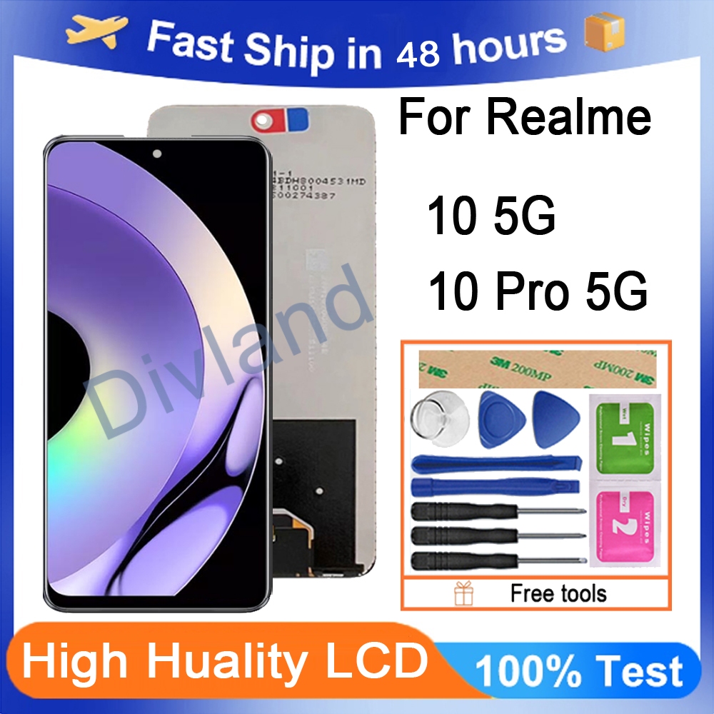 Original Realme 10 Pro 5G LCD Display Touch Screen Digitizer Realme 10 5G RMX3663 Replacement ...