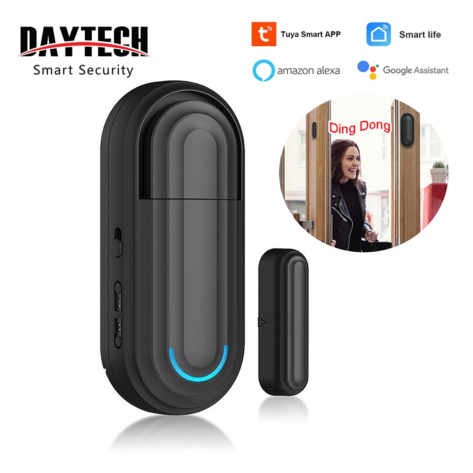 Daytech TUYA Smart WiFi Door Sensor Alarm For Kids Safety Window Door ...