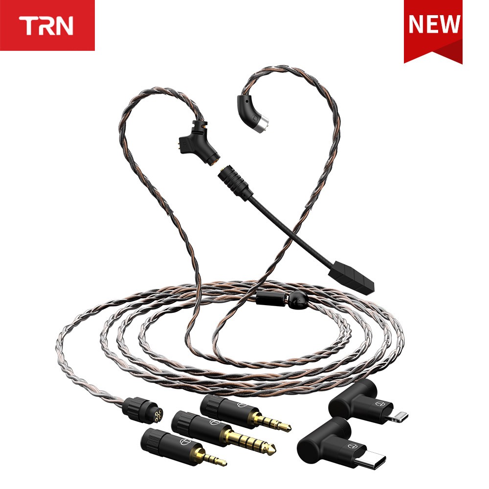 TRN RedChain Plus Earphone Cable QDC/S/C Pin Earphone Upgraded Cable ...