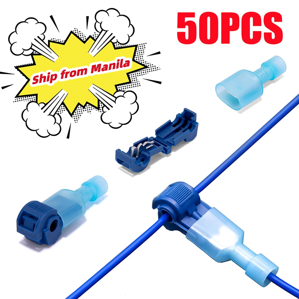 50Pcs(25set) T-Tap Wire Connectors, Self-Stripping Quick Splice ...