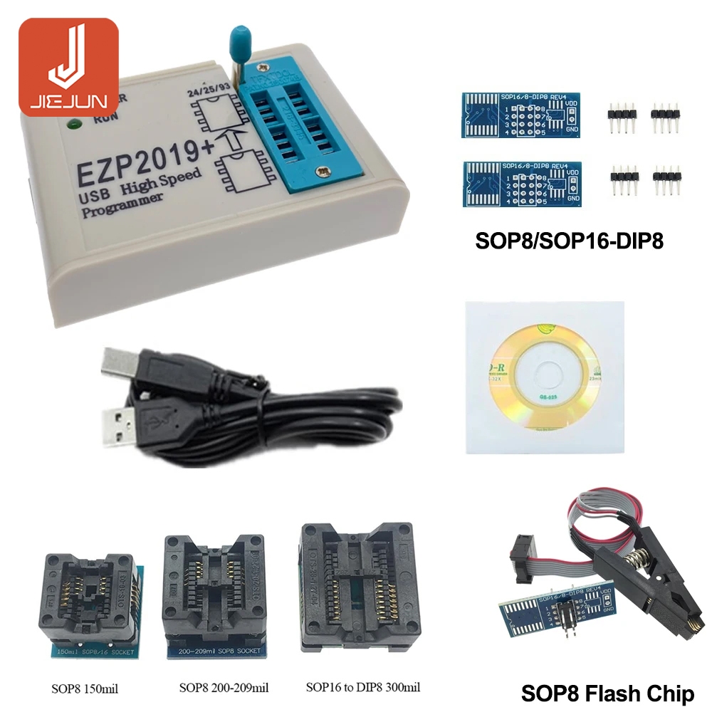 Newest Version EZP2019 High-speed USB SPI Programmer Support24 25 93 EEPROM 25 Flash BIOS Chip ...