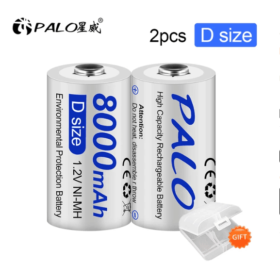 PALO 1.2V D size rechargeable battery type D LR20 battery NI-MH ... PALO 1.2V D size rechargeable battery type D LR20 battery NI-MH ...