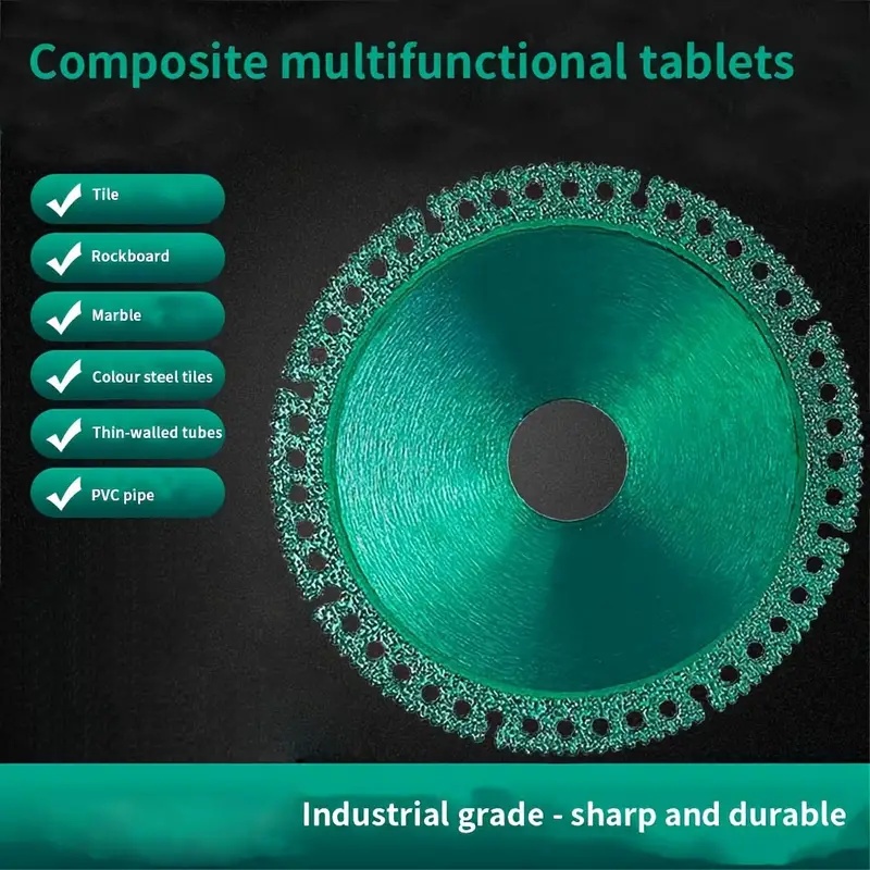 （COD）6 in 1 100mm Diamond Cutting Disc 3pcs Composite Multifunctional ...