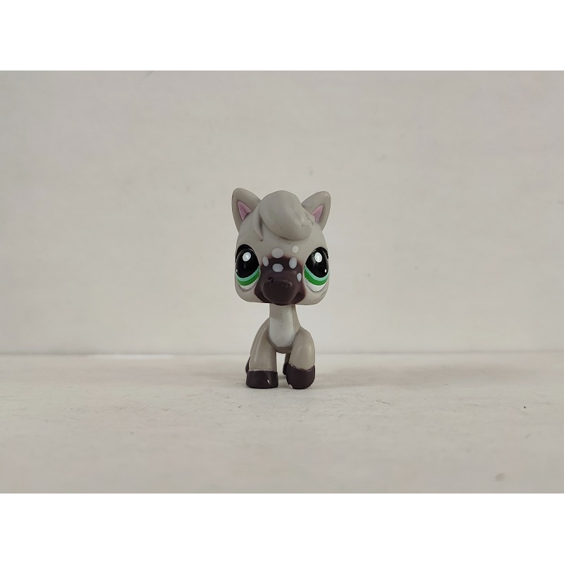 LPS Toys Rare Pet Shop Grey Horse Green Eyes Figure Toy | Shopee ...
