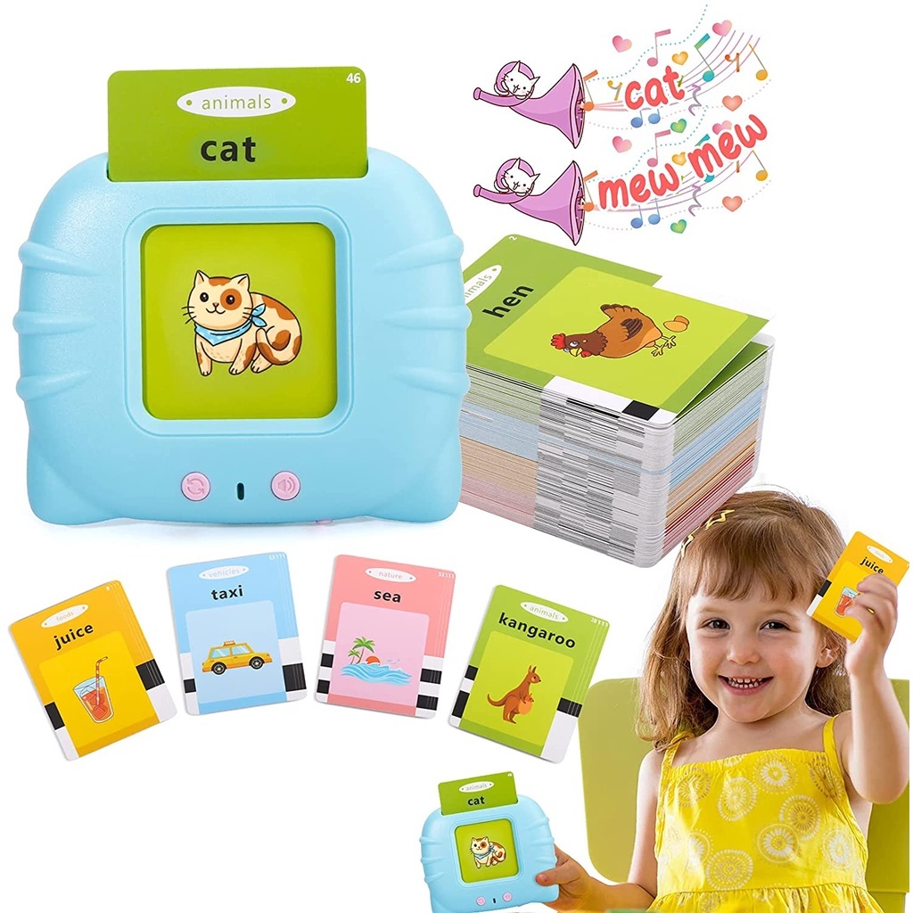 Flash Card Reader Early Education Toys Portable Pronunciation Oral ...