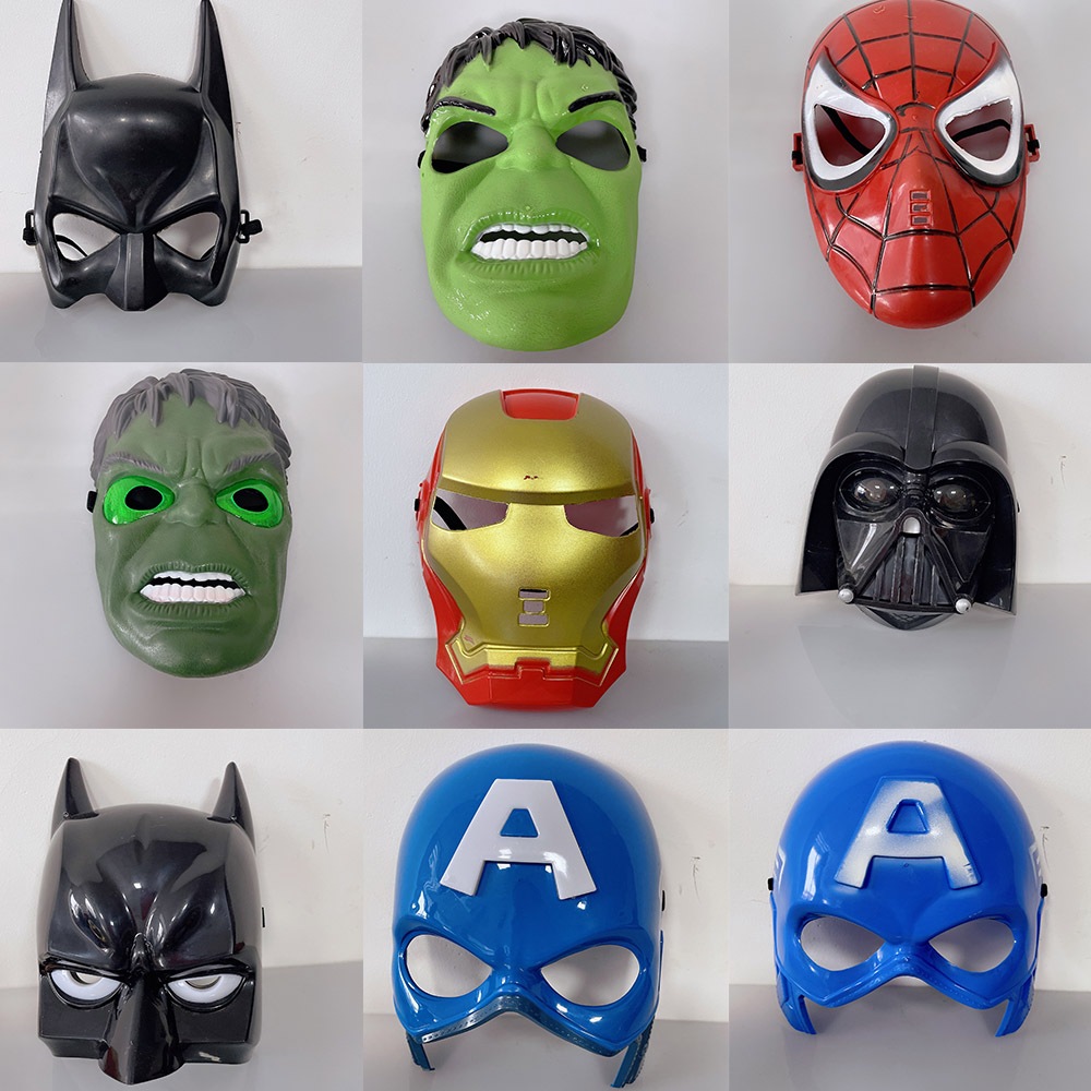 20cm Jason Voorhees Superhero Children's Masks Spiderman Iron Man Thor ...