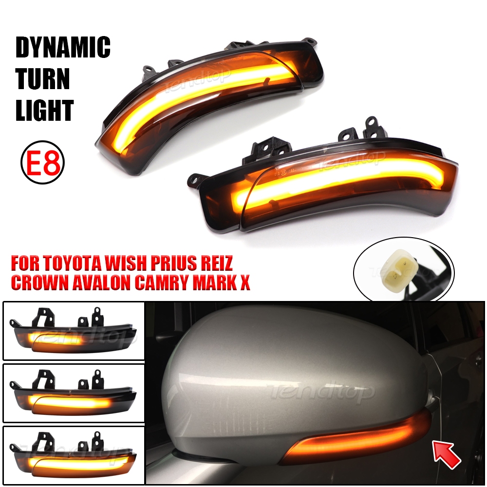 Toyota LED Rearview Mirror Turn Signal Water Turn Signal WISH PRIUS ...