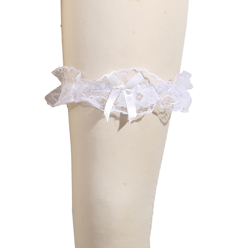 Women And Men Lace Floral Bowknot Lingerie Cosplay Leg Garter Suspender ...