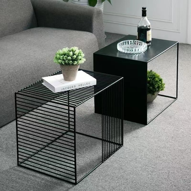 Iron Side Table Fashion Simple Modern Coffee Table Sofa Corner Table ...