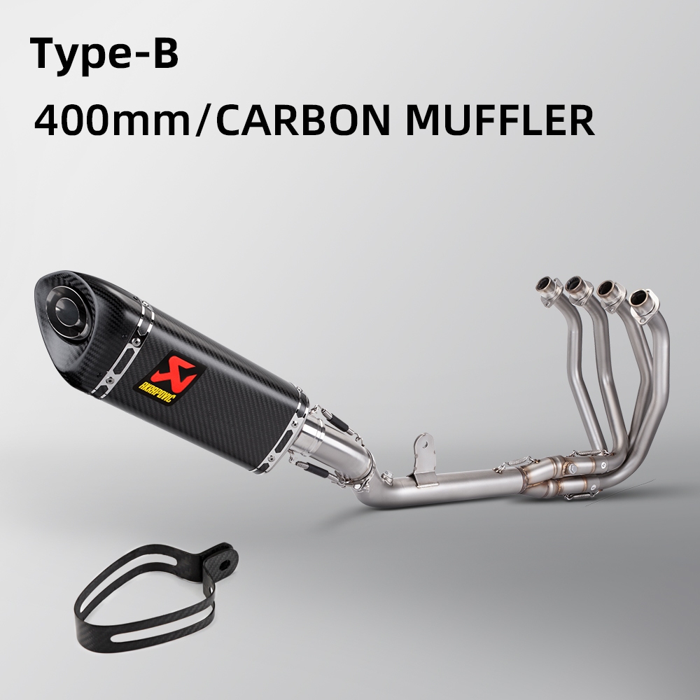 For Kawasaki Ninja ZX4R ZX4RR ZX4R ZX 4R akrapovic Full exhaust system ...