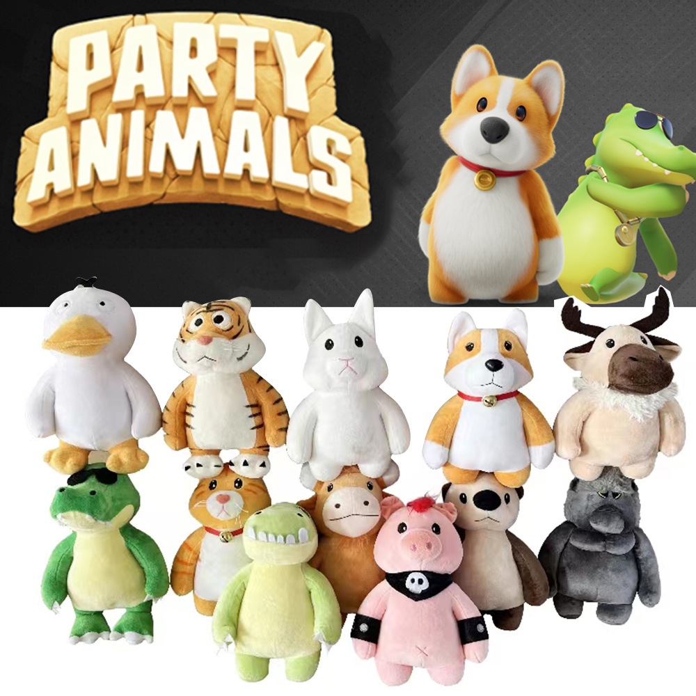PARTY ANIMALS plush toy christmas gifrts for kids | Shopee Philippines
