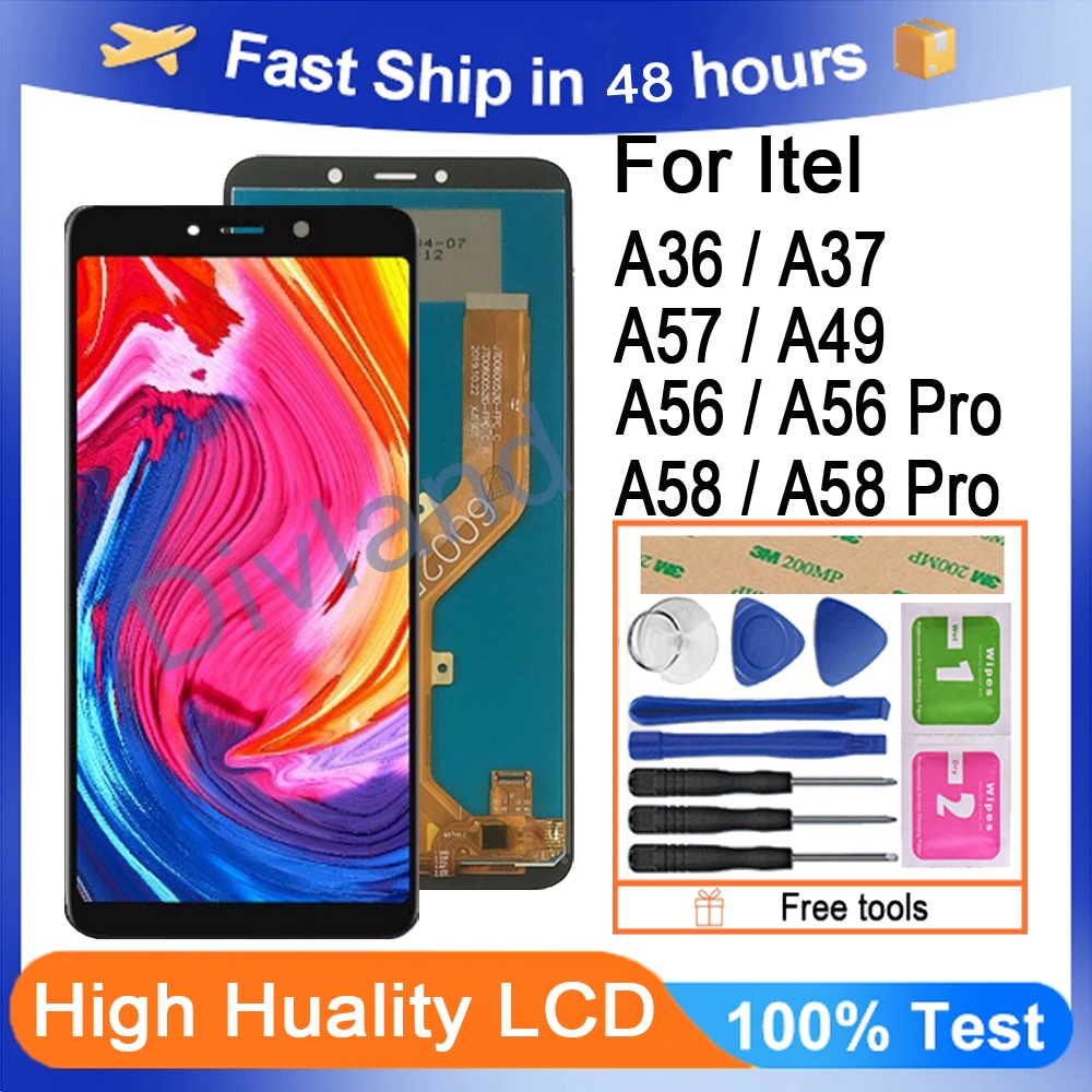 Original LCD Itel A36 A37 A49 A56 A57 A58 A56 Pro A58 Pro LCD Display ...