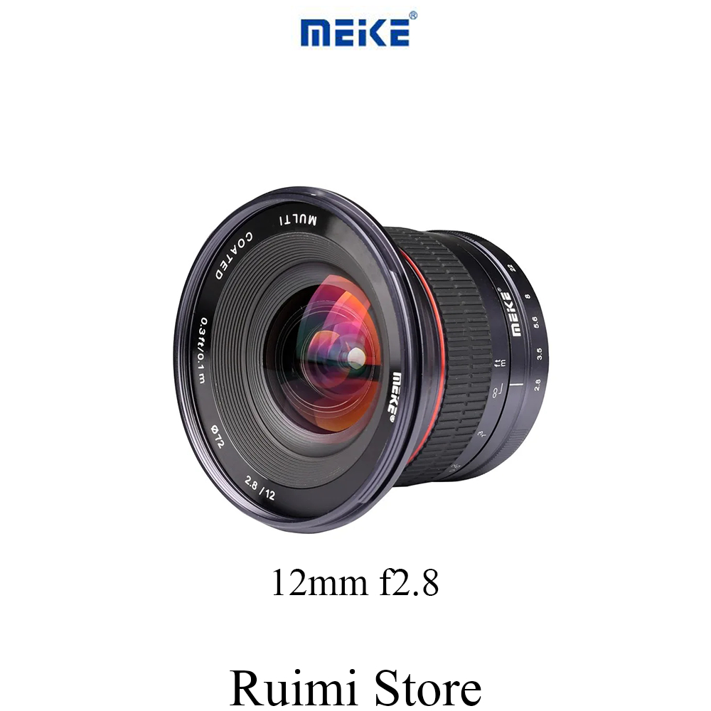 Meike 12mm F2.8 APS-C Wide Angle Camera Lens Manual Focus Fixed Lens ...