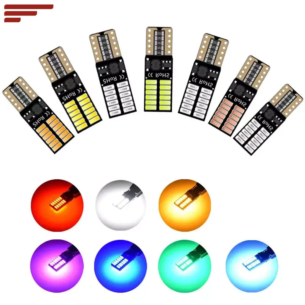 1pcs T10 Led Bulb 194 W5W 4014 vehicle LED side light The width light DRL 24-SMD 4014 Chipsets ...