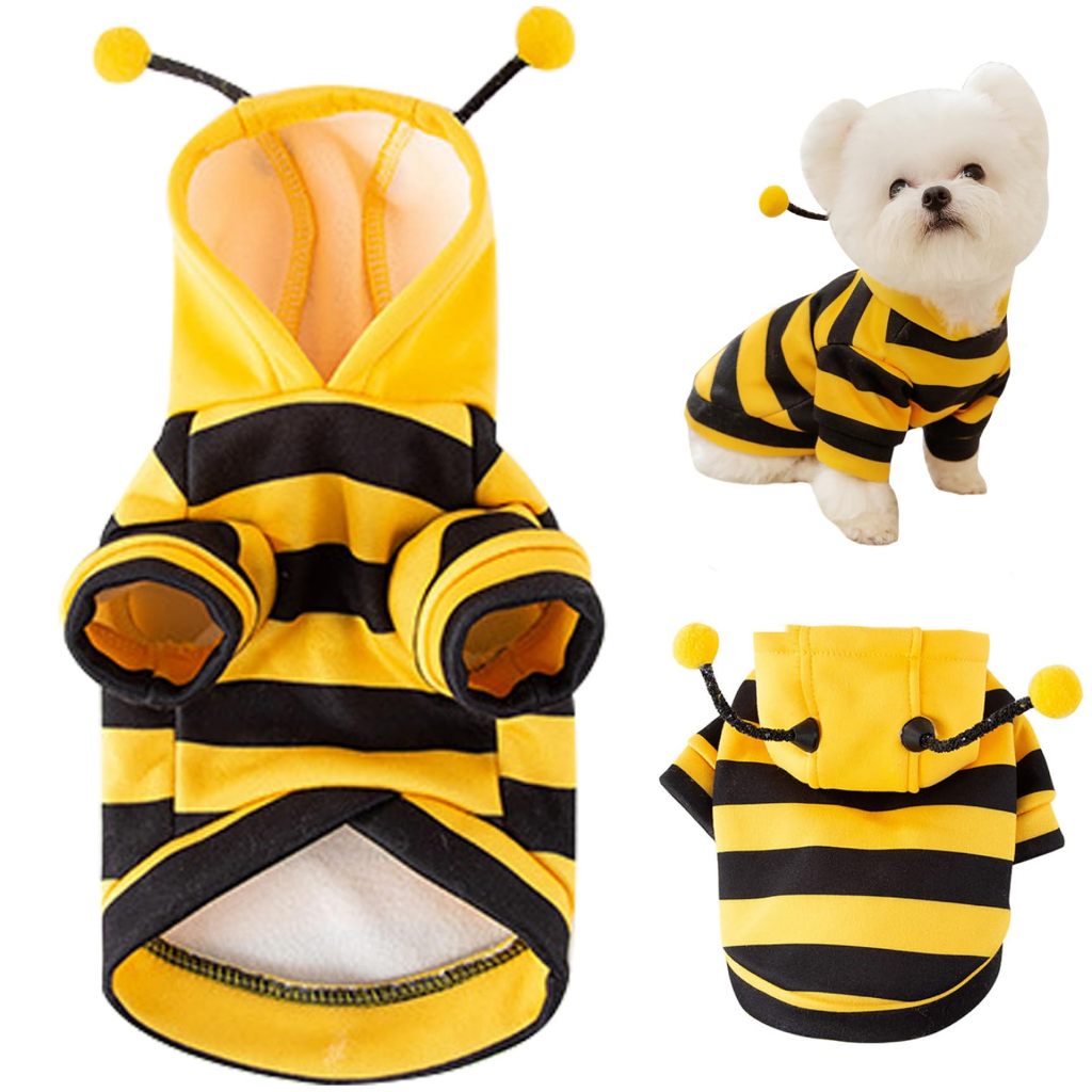 MOLAMGO Little Bee Dress Up Halloween Costume Dog Clothes Cat Clothes ...