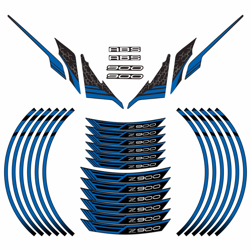 kawasaki z900 sticker for motorcycle body & wheel rim decals decorate ...