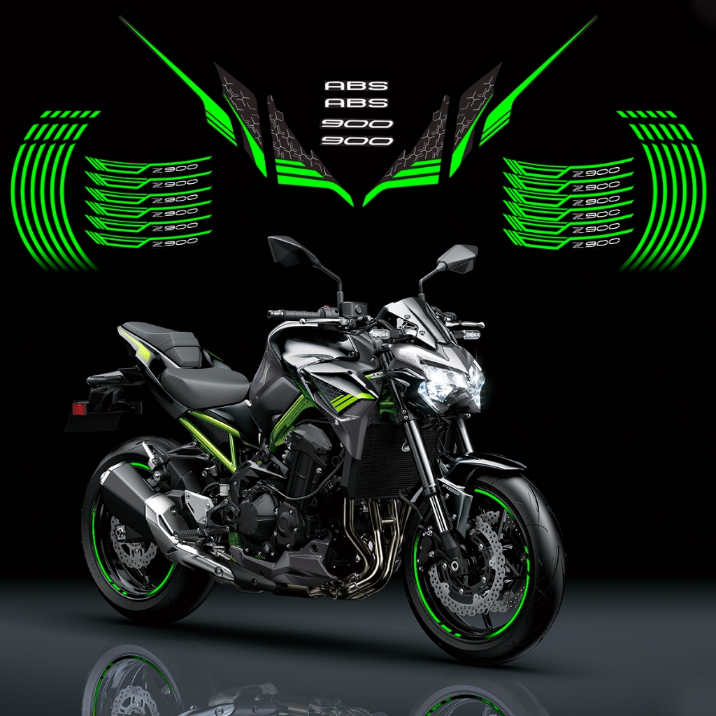 kawasaki z900 sticker for motorcycle body & wheel rim decals decorate ...